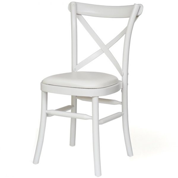Crossback Chairs - White - Bali Event Rentals & Wedding Hire